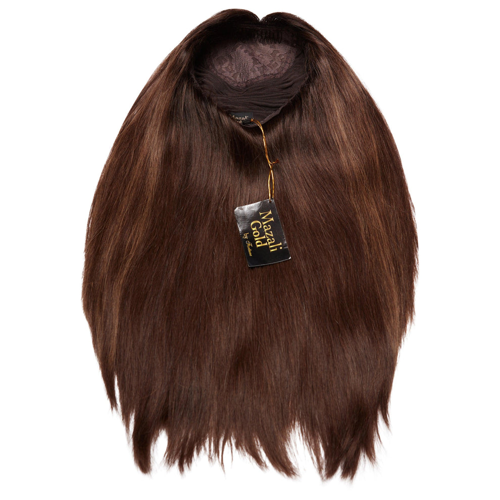 Silk French Top Wig - #12-4-6 - Medium Brown W/ Blond Highlights ...